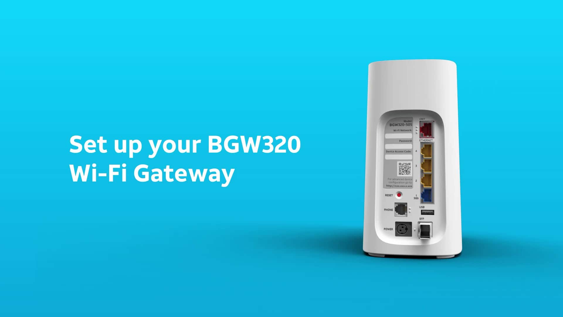 Comienza ahora con tu BGW320 (cable ONT)
