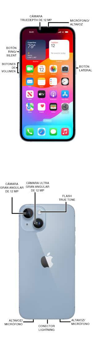 Apple iPhone 14 Diagrama - Ayuda con los dispositivos de AT&T