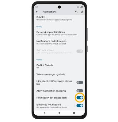 Motorola moto edge - 2022 (XT2205-2) - Notifications & Alerts - AT&T