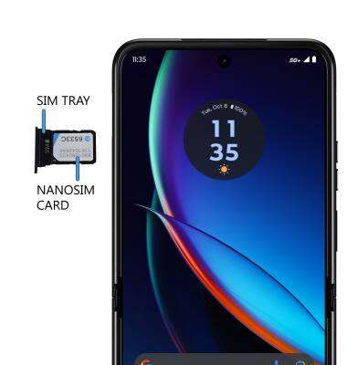 Motorola razr+ (XT2321-5) - Insert or Remove SIM - AT&T