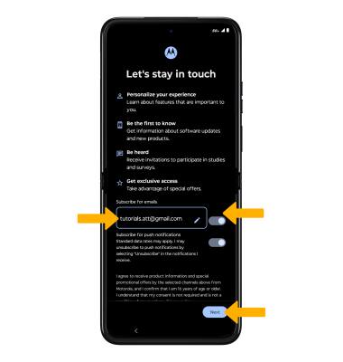 Motorola razr+ (XT2321-5) - Device Setup - AT&T