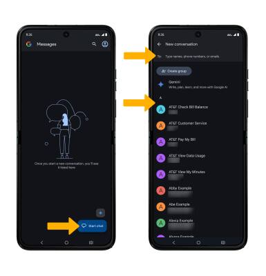 Motorola razr - 2023 (XT2323-5) - Send & Receive Messages - AT&T