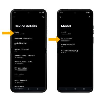 Motorola razr - 2023 (XT2323-5) - Find IMEI, Phone & Serial Number - AT&T