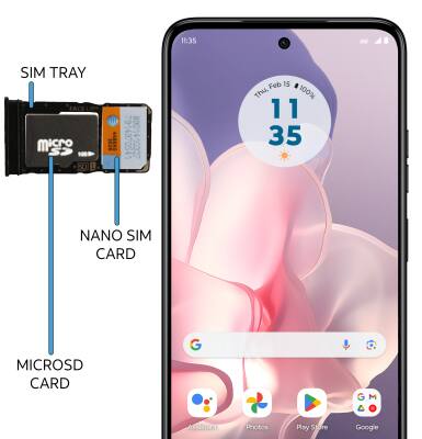Motorola moto g power 5G - 2024 (XT2415-3) - Insert or Remove SIM ...