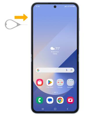Samsung Galaxy Z Flip6 (SM-F741U) - Insert or Remove SIM Card - AT&T