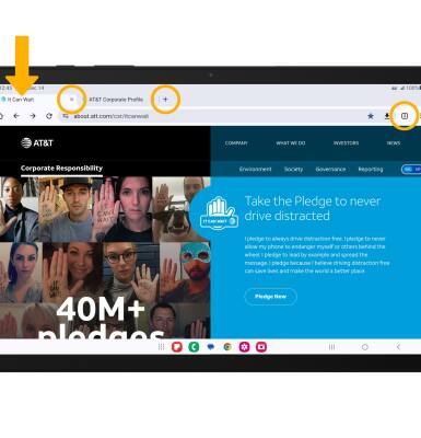 Samsung Galaxy Tab A9+ 5G (SM-X218U) - Browse the Web - AT&T
