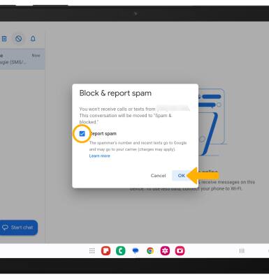Samsung Galaxy Tab A9+ 5G (SM-X218U) - Block or Unblock Messages - AT&T