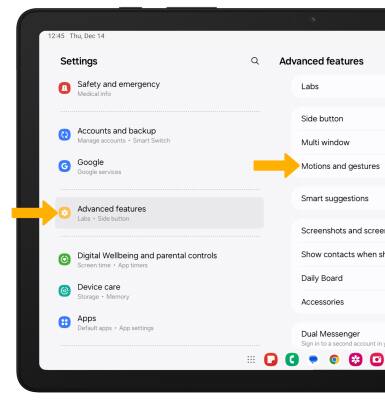 Samsung Galaxy Tab A9+ 5G (SM-X218U) - Gestures & Motion - AT&T