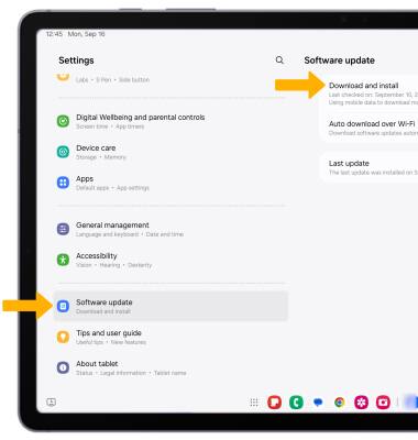 Samsung Galaxy Tab S10+ (SM-X828U) - Software Version - AT&T