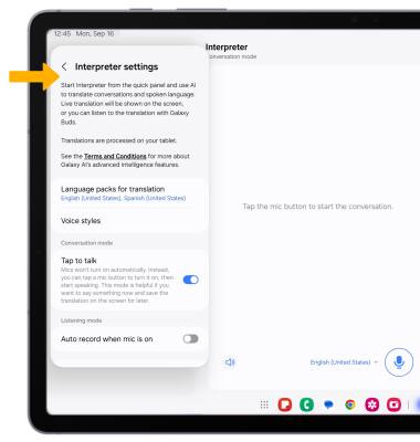 Samsung Galaxy Tab S10+ (SM-X828U) - Hands-Free Interpreter - AT&T