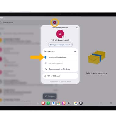 Samsung Galaxy Tab S10+ (SM-X828U) - Send & Receive Email - AT&T