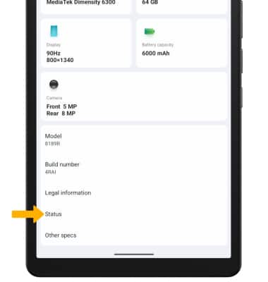 TCL Tab 8 NXTPAPER 5G (8189R) - Find IMEI, Phone & Serial Number - AT&T