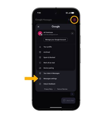 Google Pixel 9 (G2YBB) - Block or Unblock Messages - AT&T