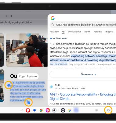 Samsung Galaxy Tab A11+ 5G (SM-X238U) - Circle to Search - AT&T