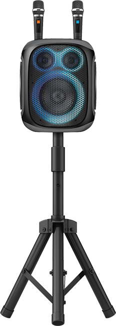 AT&T Essentials 120W Karaoke Bluetooth Speaker with Two Wireless ...