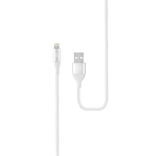 AT&T Braided Lightning Cable - White White from AT&T