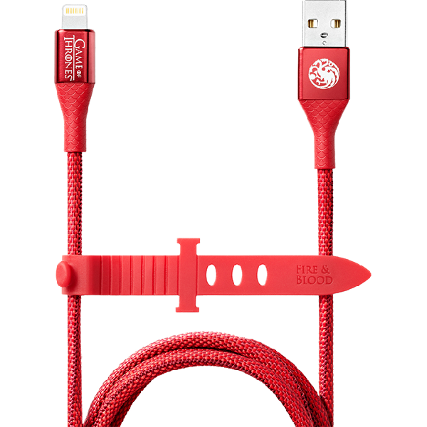 Ubiolabs Targaryen / Red Game of Thrones Lightning Cable Targaryen ...