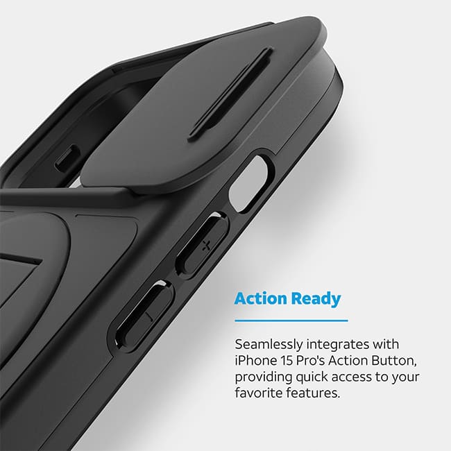 AT&T Essentials Magnetic Utility Case with Camera Cover and Kickstand ...