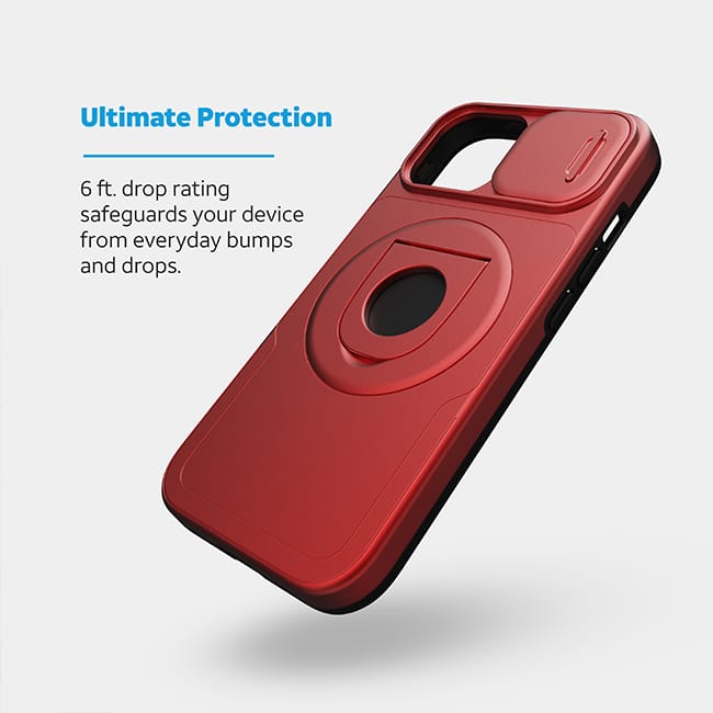 AT&T Essentials Magnetic Utility Case with Camera Cover and Kickstand ...