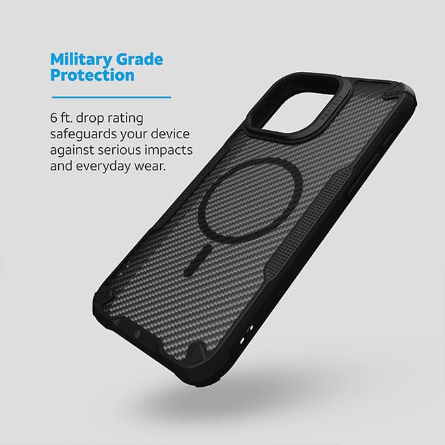 AT&T Essentials Rugged Smoke Tinted Magnetic Armor Case - iPhone 15 Pro ...