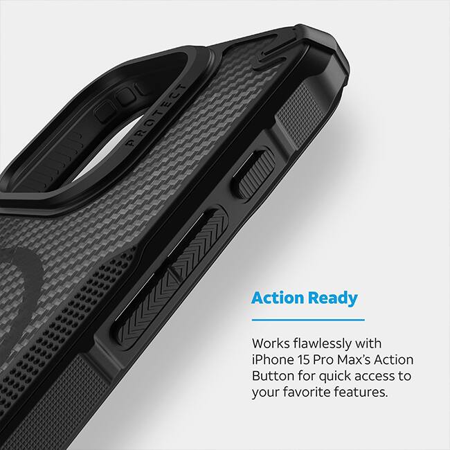 AT&T Essentials Rugged Smoke Tinted Magnetic Armor Case - iPhone 15 Pro ...