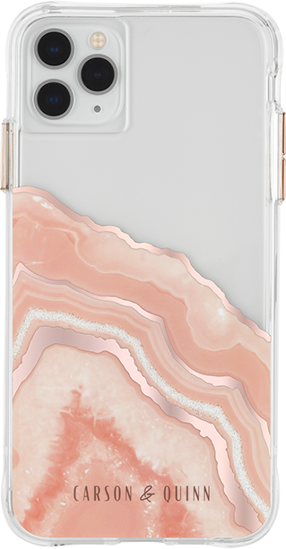 Estuche Carson & Quinn Blush Agate - iPhone 11 Pro XS X - AT&T