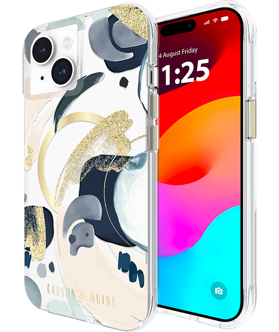 Carson & Quinn Brush Strokes with MagSafe Case - iPhone 15/14/13 - AT&T