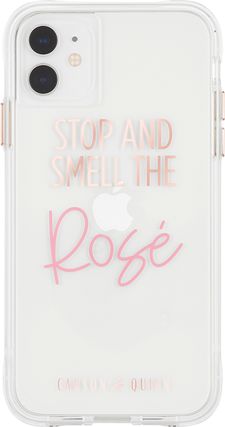 Estuche Carson & Quinn Stop and Smell the Rosé - iPhone 11 XR - AT&T