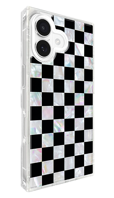 FLAUNT SQUARE Mother of Pearl Checkered MagSafe Case - iPhone 17 - AT&T