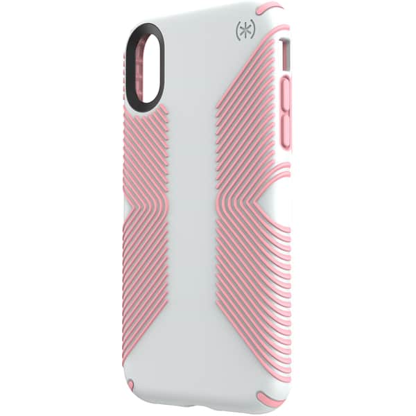 Estuche con agarre Speck Presidio para iPhone XR, Dove Gray / Tart Pink Dove Gray/Tart Pink from ...