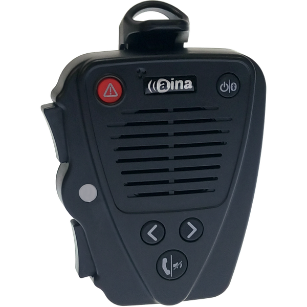 AINA Black Bluetooth PTT Voice Responder, Remote Speaker Microphone ...